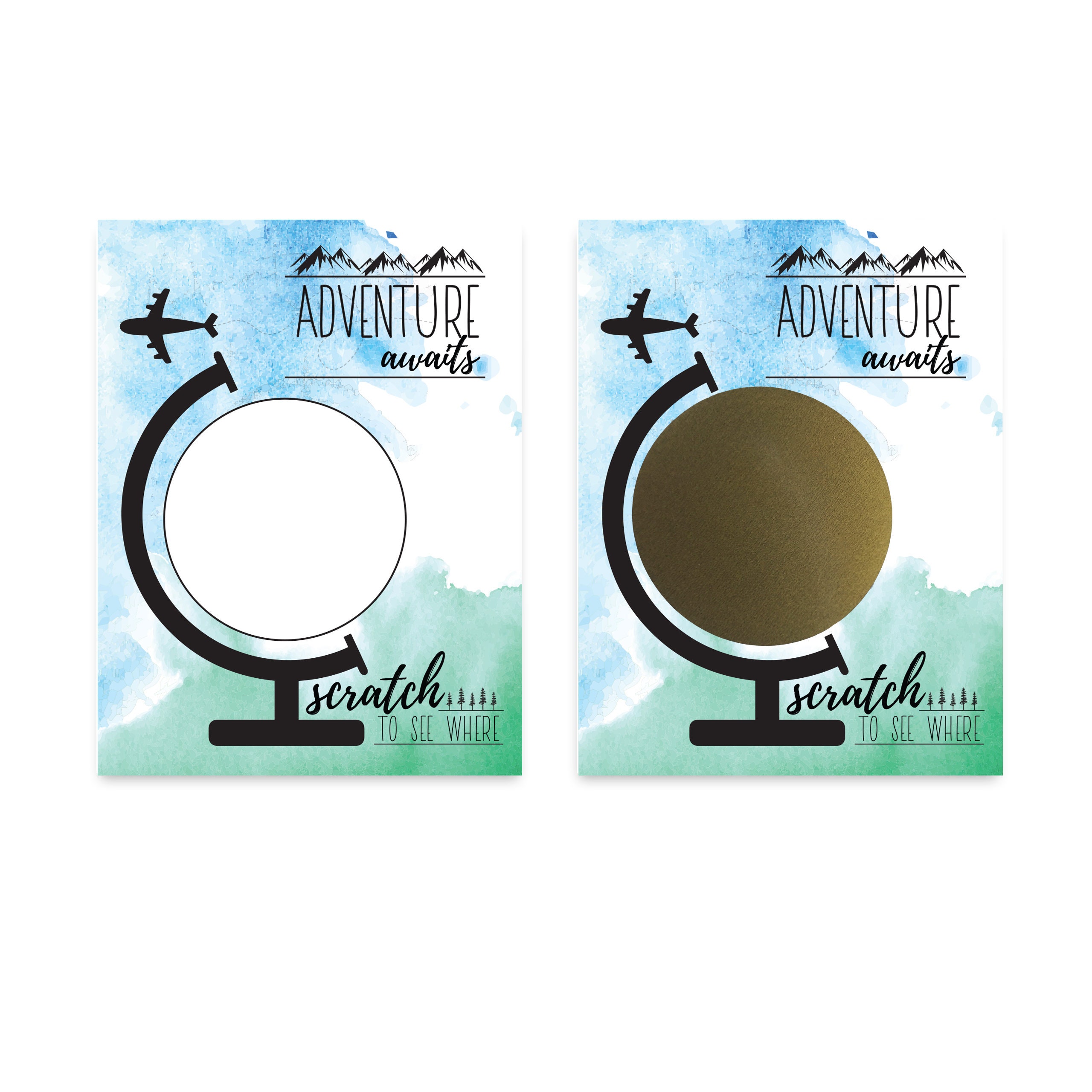 DIY Scratch off Ticket Kit: Adventure Awaits - 20 Cards - Etsy