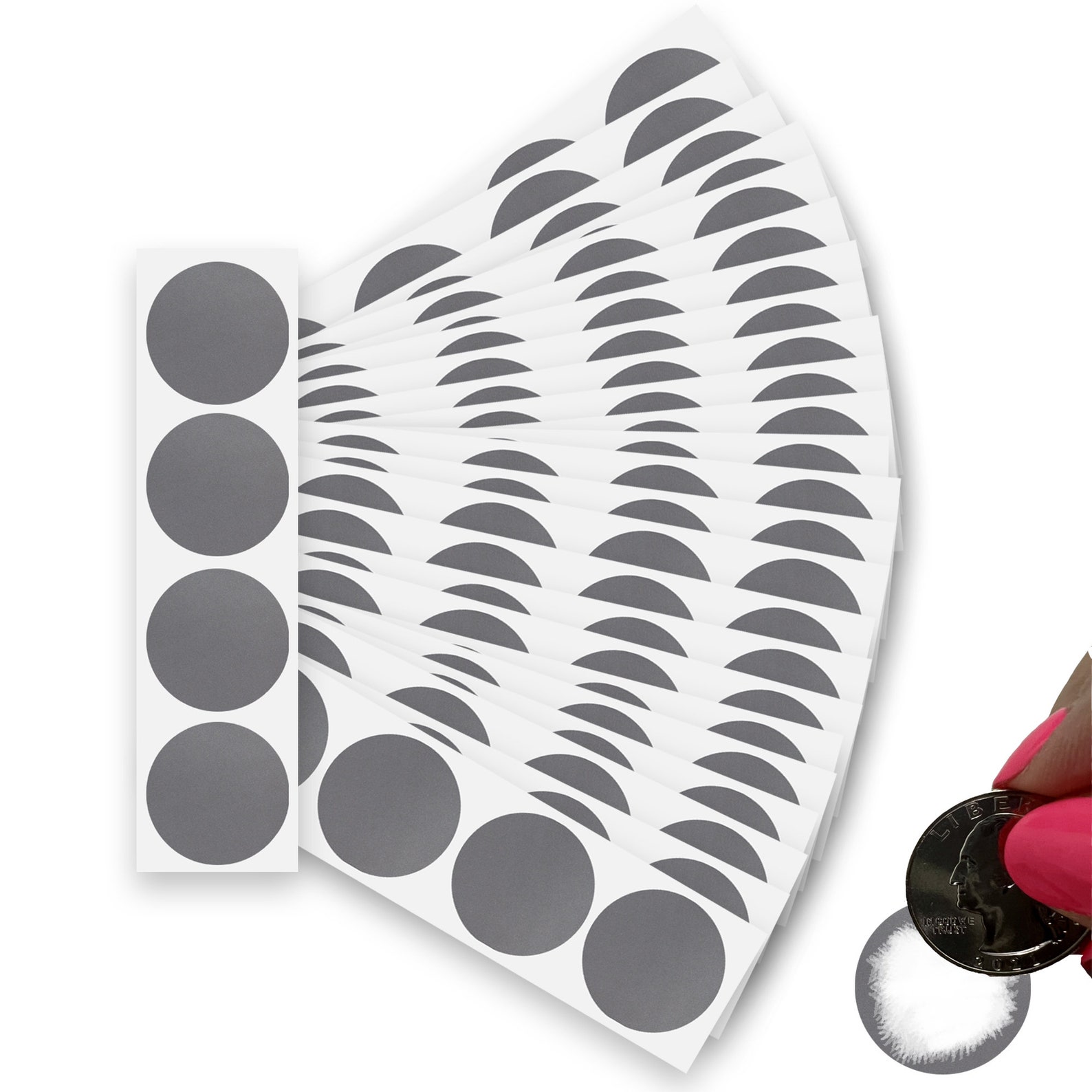 Silver Scratch off Sticker Labels: 1.25" Round DIY Stickers - Etsy