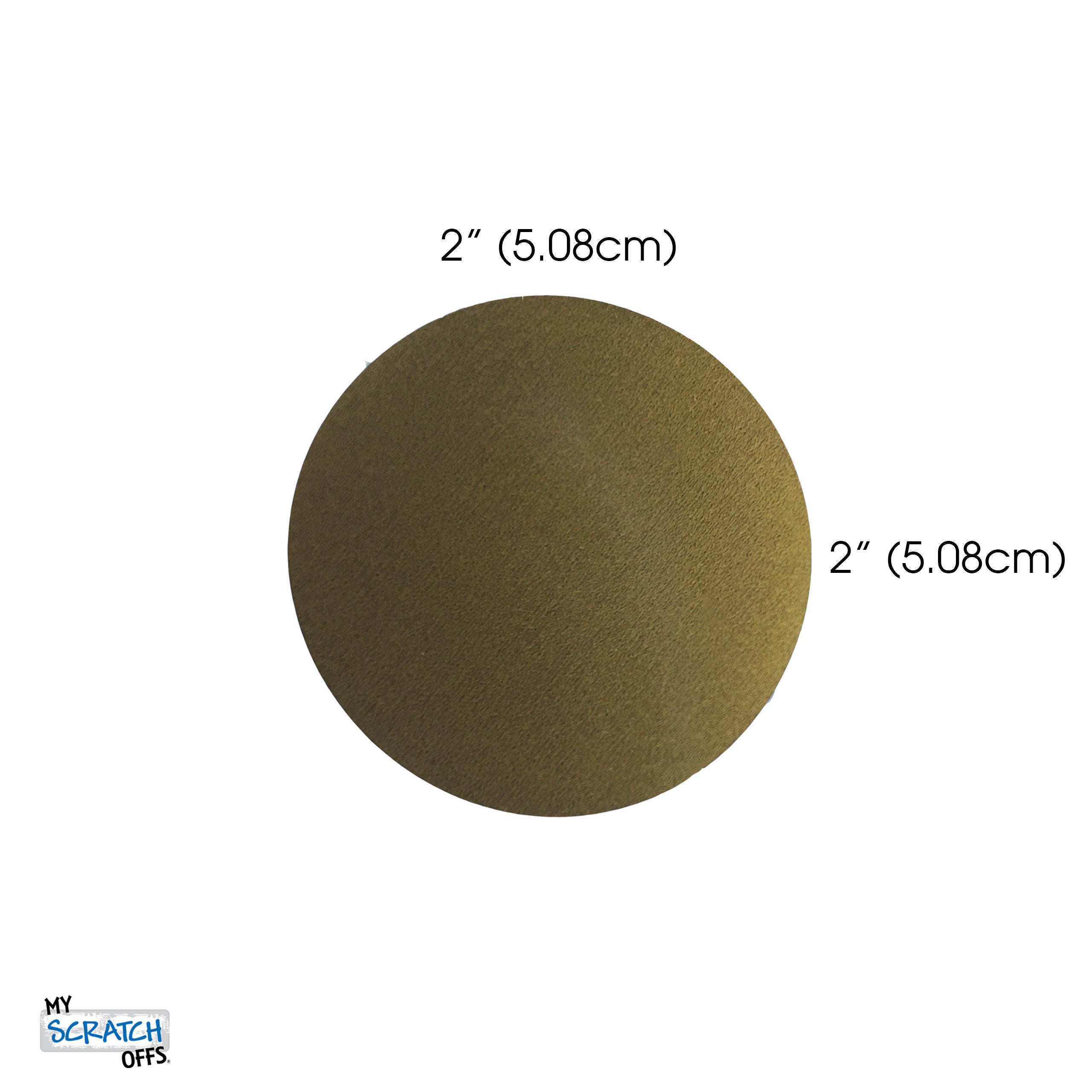 Gold 2 Round Scratch off Stickers Labels for DIY Crafts - Etsy