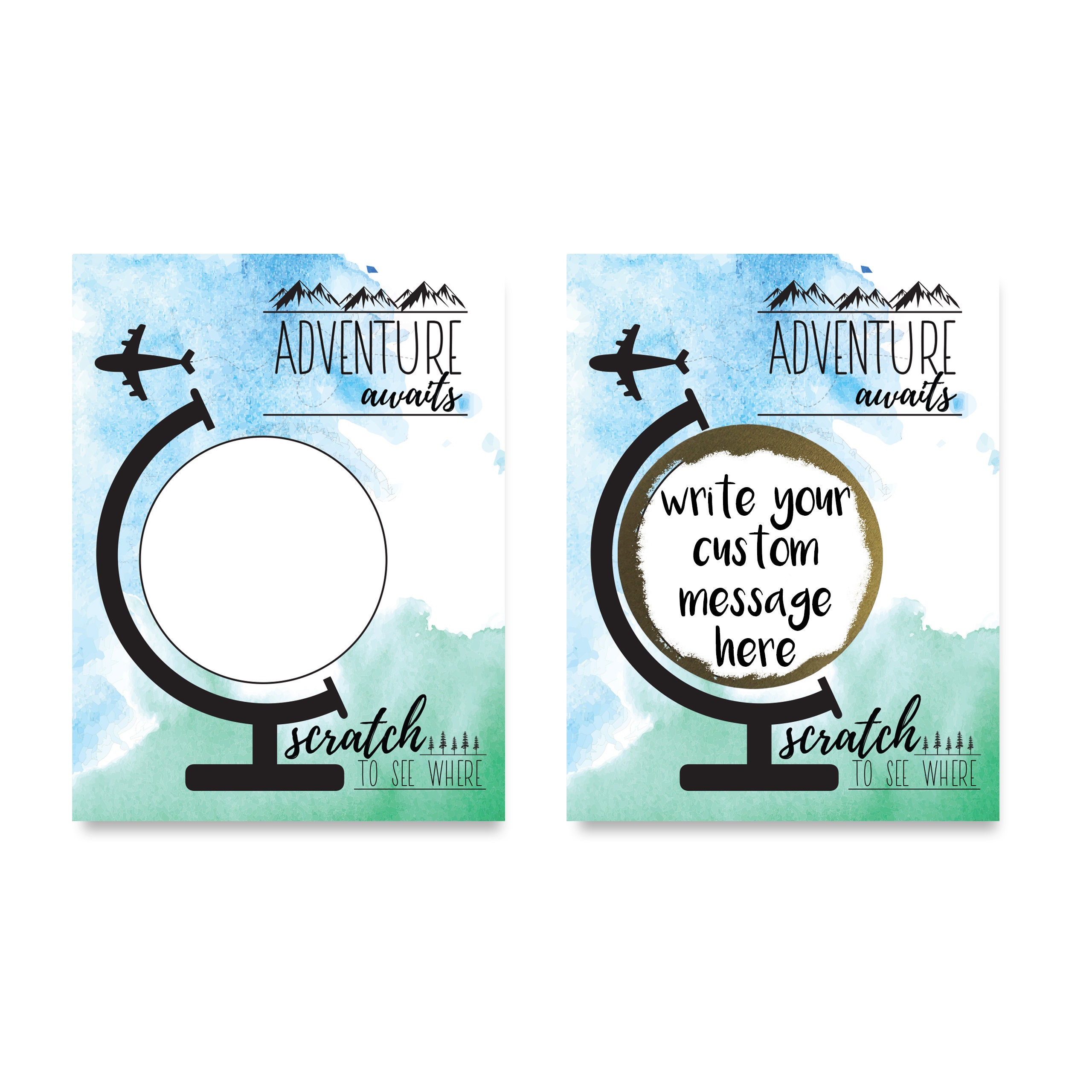 DIY Scratch off Ticket Kit: Adventure Awaits - 20 Cards - Etsy