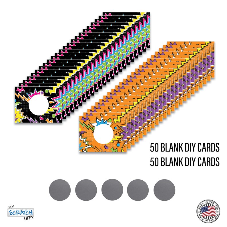 Halloween Scratch off Reward Cards: DIY Classroom Incentive, Zig Zag ...