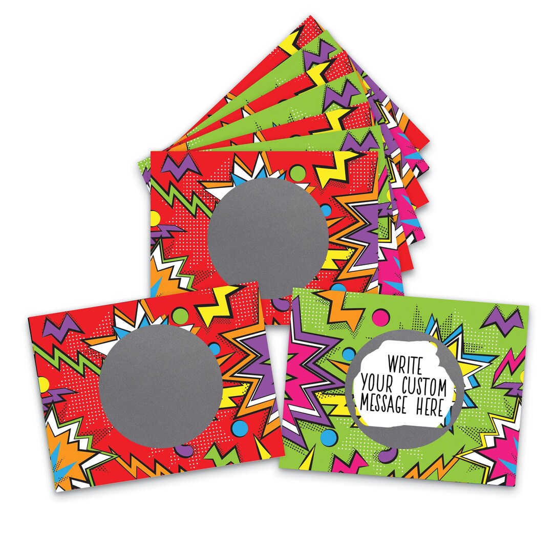 DIY Scratch off Reward Cards: Zig Zag Classroom Incentive, 50 Pack - Etsy