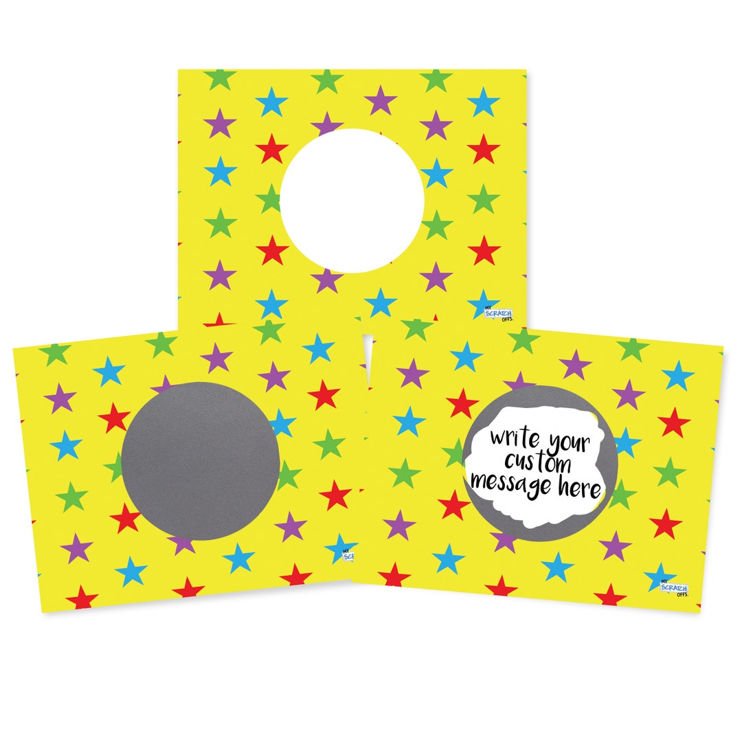 Star DIY Scratch off Cards: Teacher Classroom Rewards, Lunch Notes (20 ...