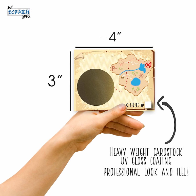 Treasure Map Scavenger Hunt DIY Make Your Own Scratch off - Etsy