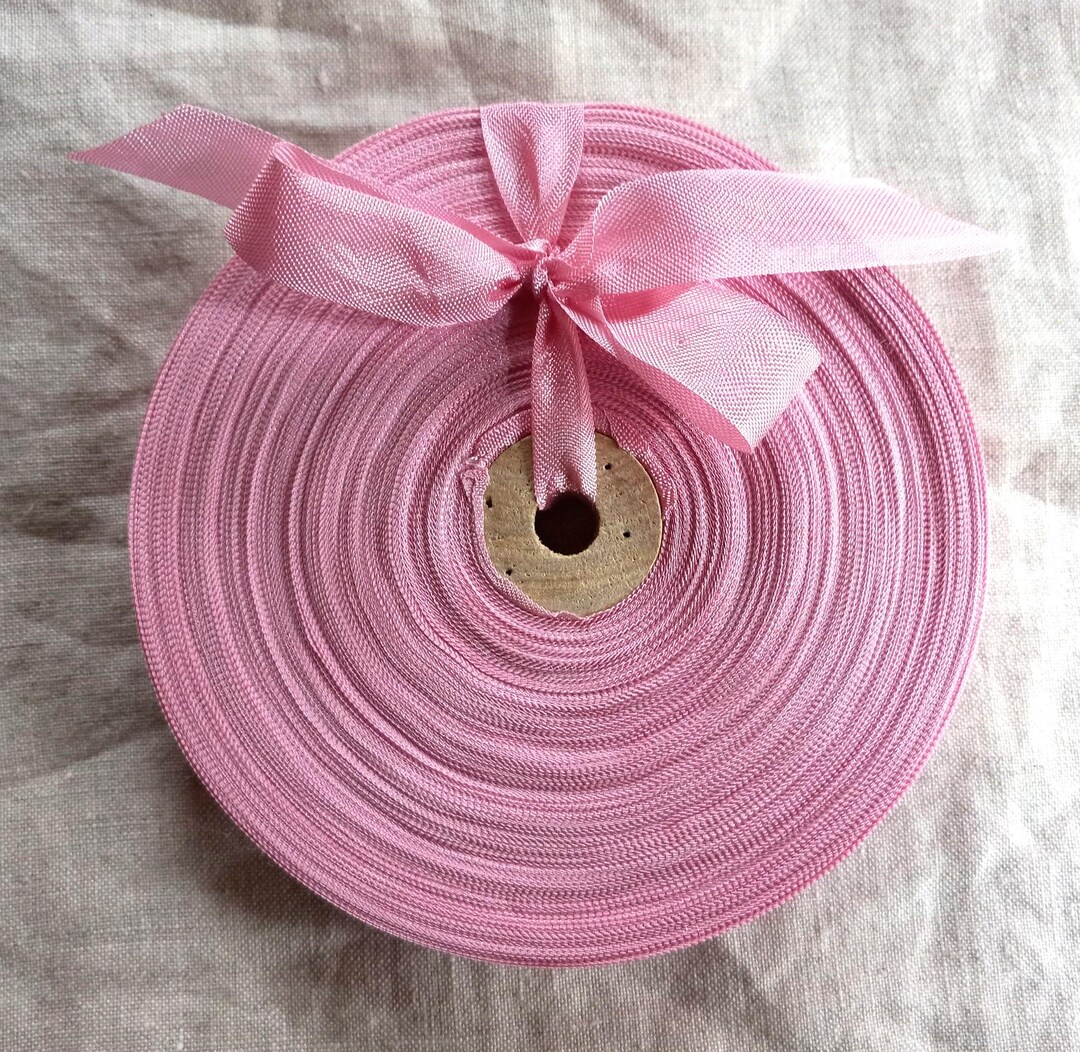 Vintage 1930's-40's French Woven Ribbon -milliners Stock- 5/8 Inch Rose ...