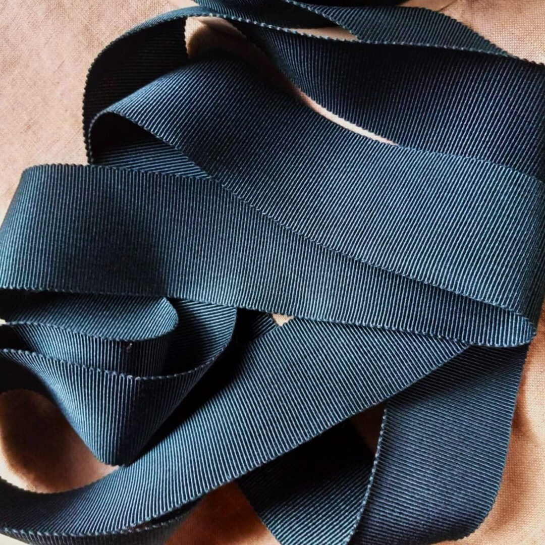 Vintage 1930's-40's SILK French Petersham Grosgrain Ribbon 1 7/16 Inch ...