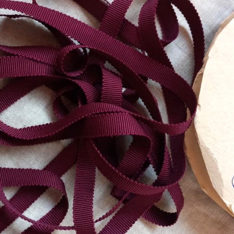 Red Wine Grosgrain Ribbon - Etsy