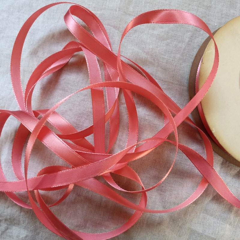 3/8 Coral Ribbon - Etsy