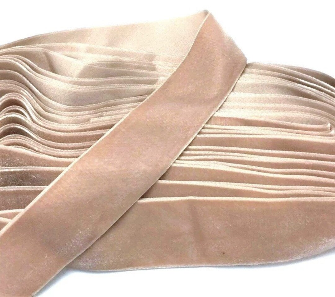 Vintage 1940's German Rayon Velvet Ribbon 15/16 Inch Suede Beige - Etsy