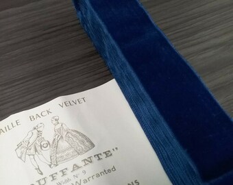 Blue Velvet Ribbon - Etsy