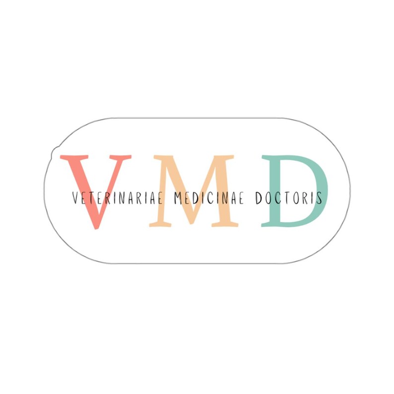 Veterinary Medicine Doctor Kiss-cut Stickers, VMD Decals, Vet School ...
