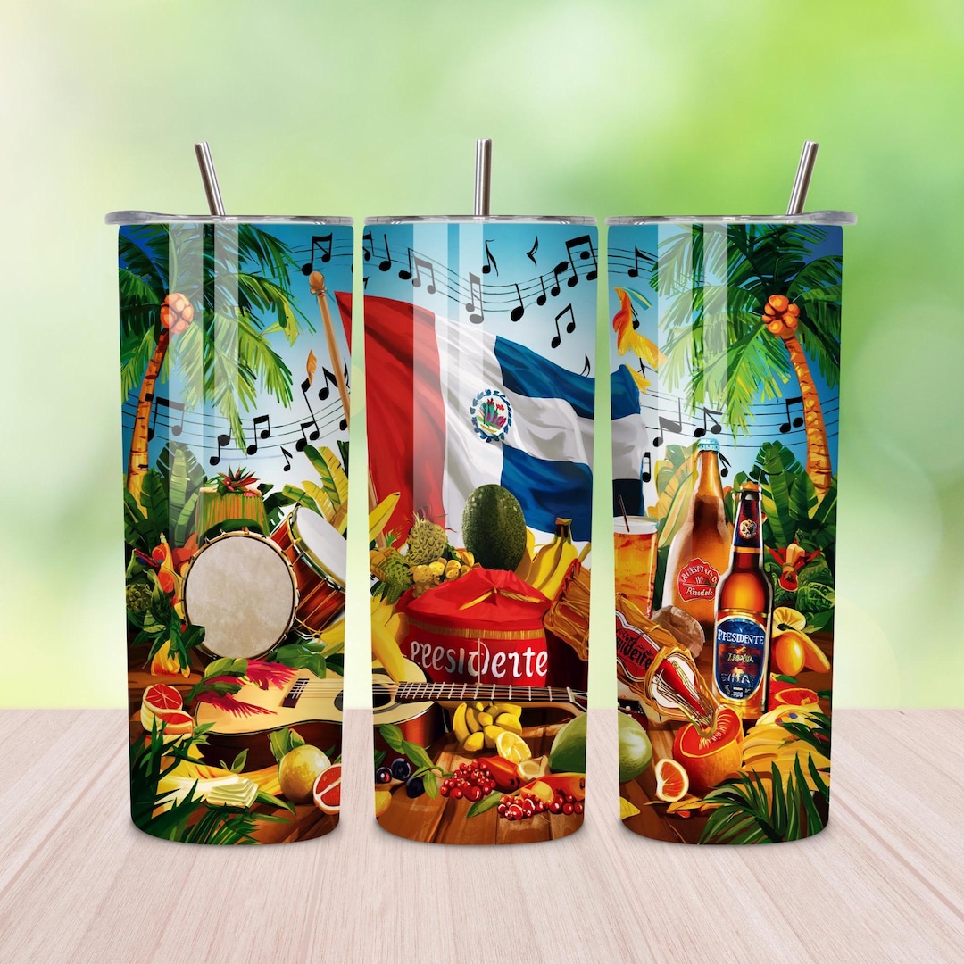 Dominican Republic Flag Tumbler Wrap 20oz, Dominican Png, Dominican ...