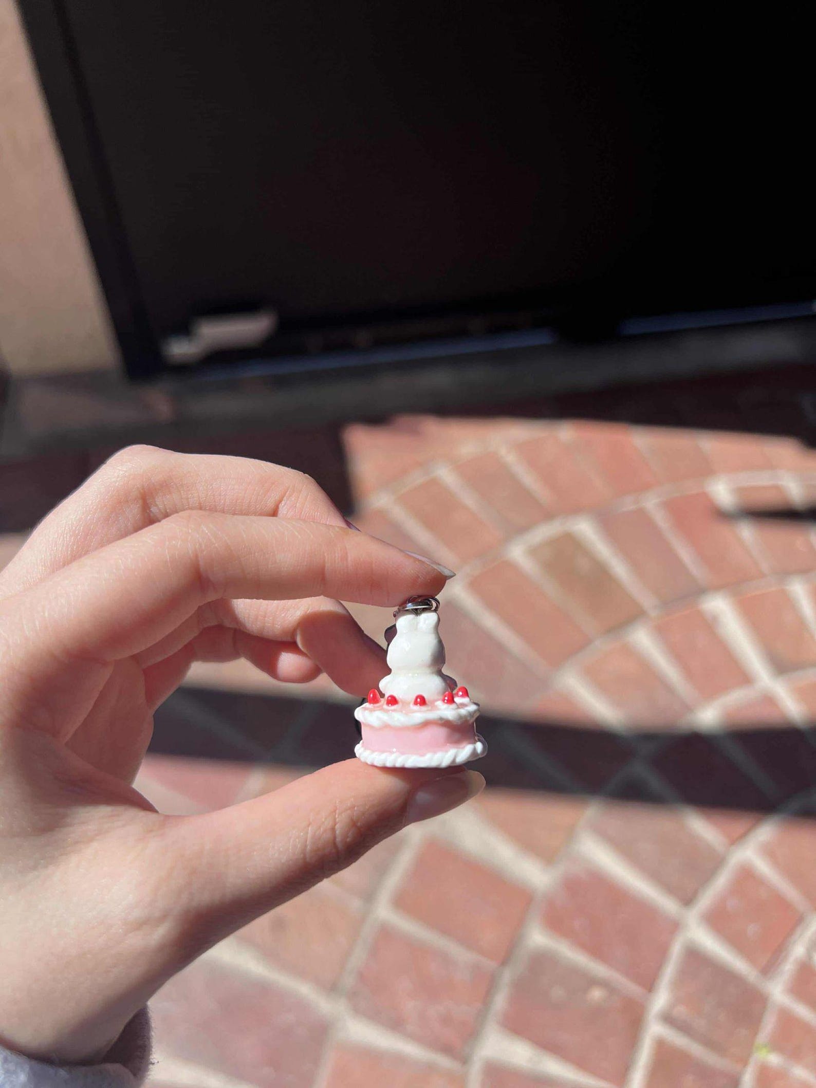 Miffy Strawberry Cake Handmade Polymer Clay Charm - Etsy