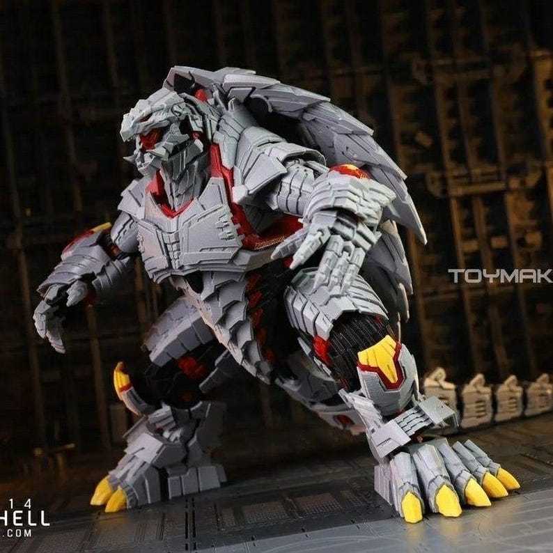 Mecha Gamera Action Figure: 3D Printed Ironshell Kaiju Toy, Gift ...