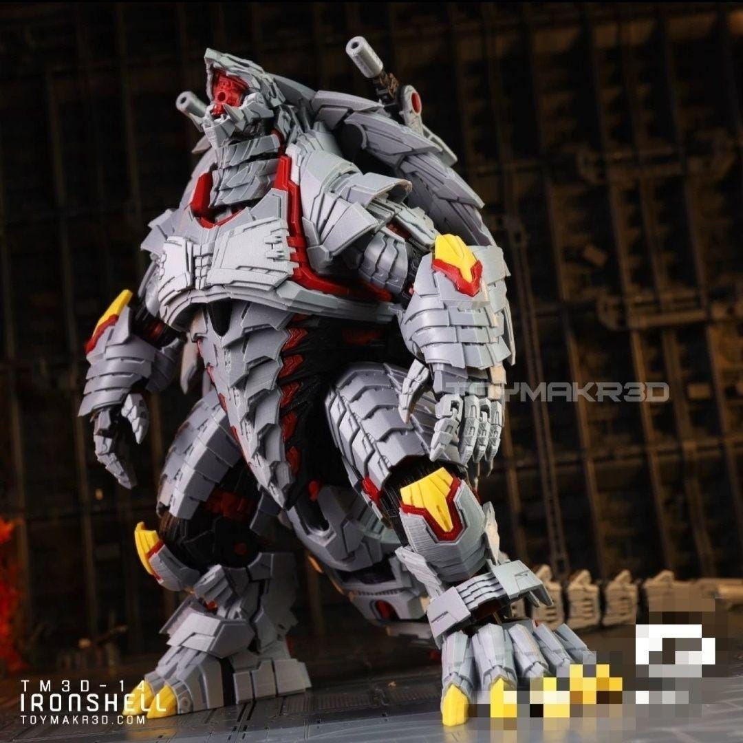 Mecha Gamera Action Figure: 3D Printed Ironshell Kaiju Toy, Gift ...
