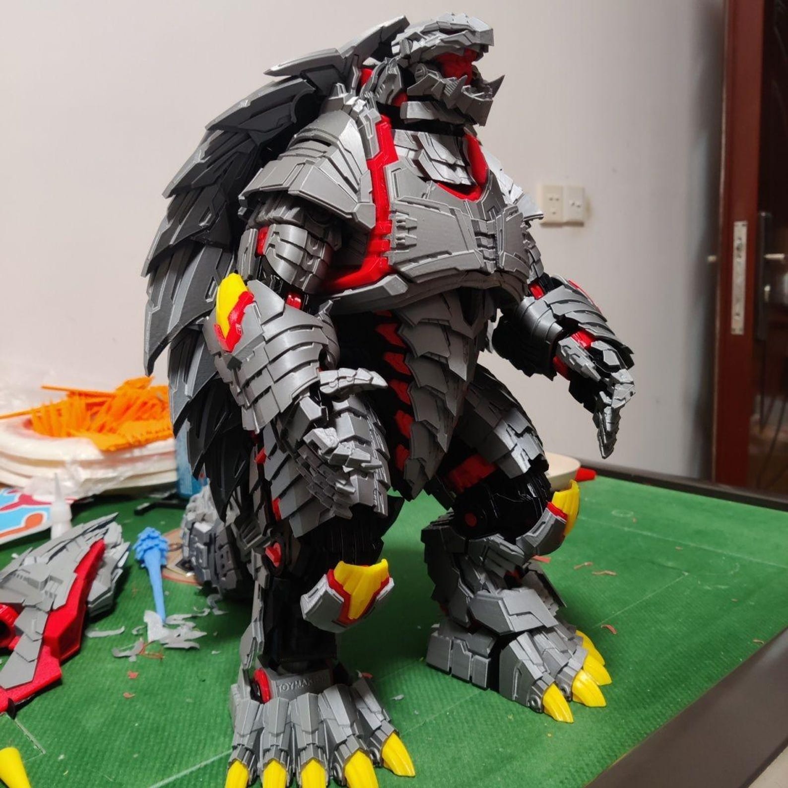 Mecha Gamera Action Figure: 3D Printed Ironshell Kaiju Toy, Gift ...