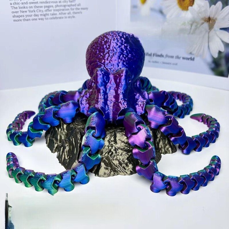 Large 3D Printed Octopus 32 Cm Long Party Favor or Unique Gift - Etsy