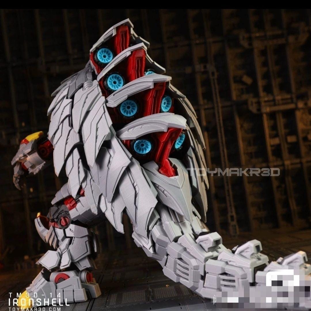 Mecha Gamera Action Figure: 3D Printed Ironshell Kaiju Toy, Gift ...
