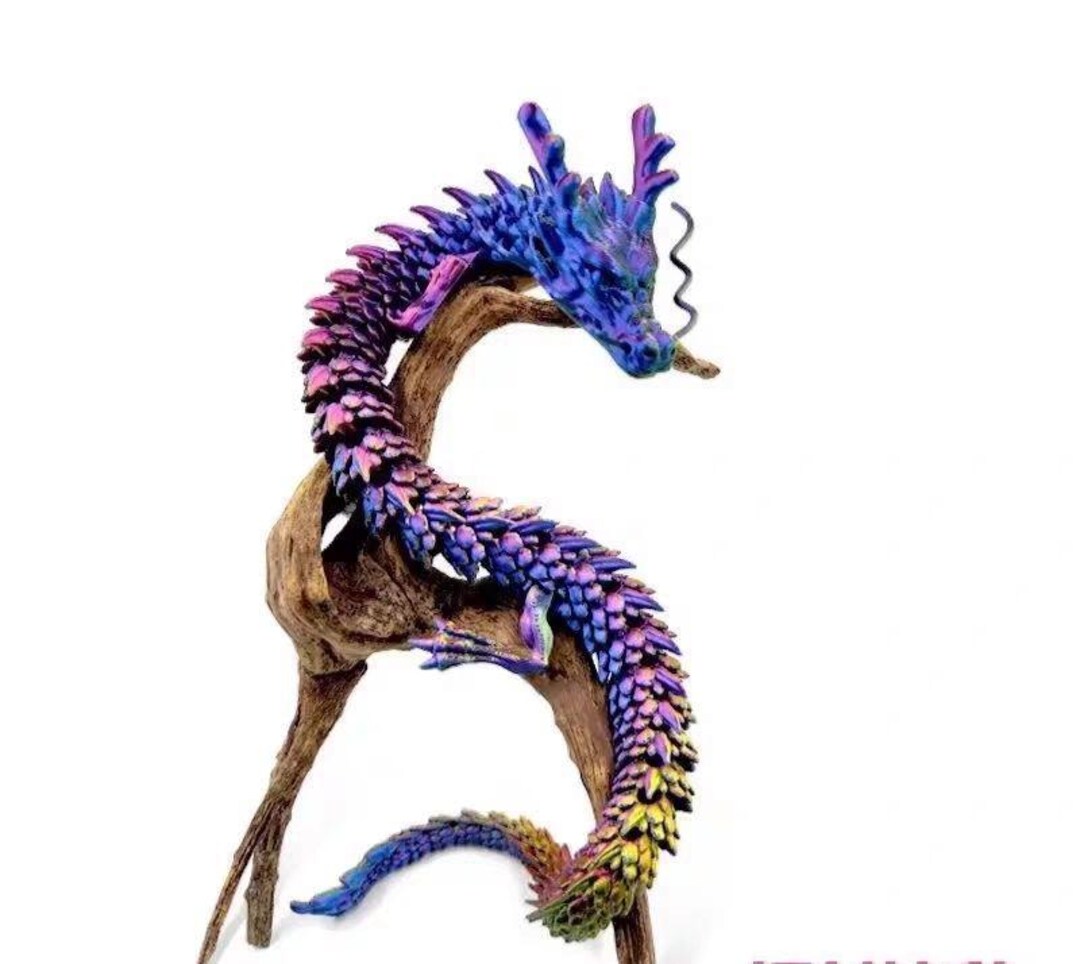 3D Printed Dragon–articulated Poseable Dragon Toy Traditional Asian ...