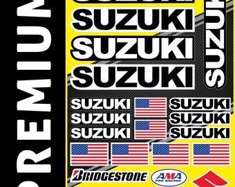 KIT Decals Stickers Sponsors Car Bike Motorcycle Motocross MX ATV Wagen ...