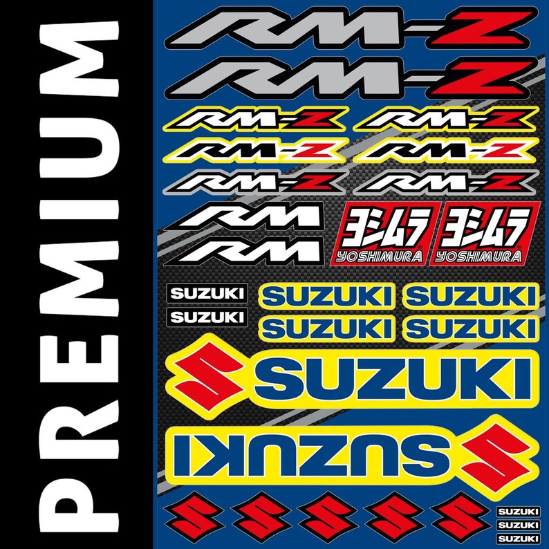 KIT Decals Stickers Sponsors Car Bike Motorcycle Motocross MX ATV Wagen ...