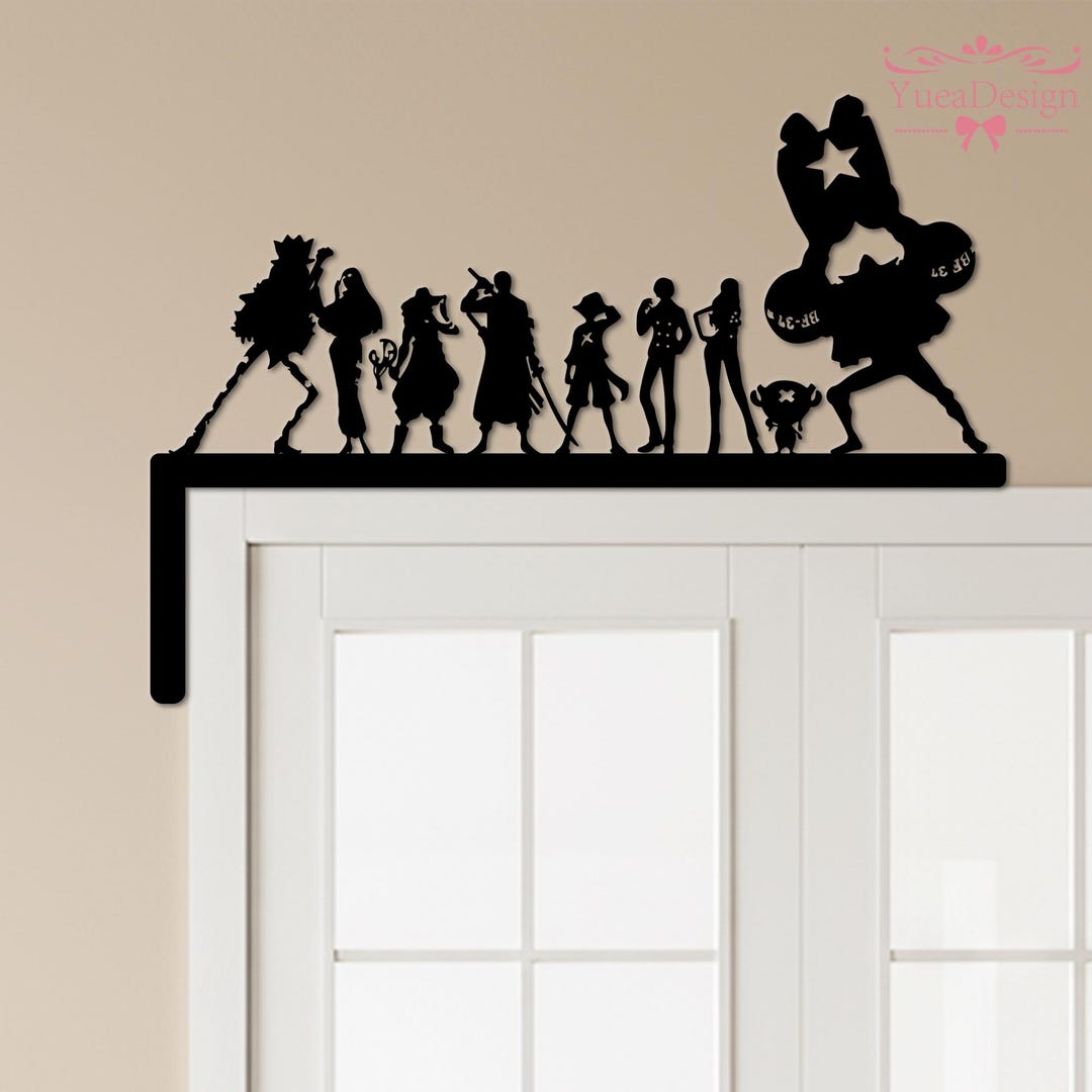 Personalized Animated Character Group Door Corner Metal Sign, Animated ...