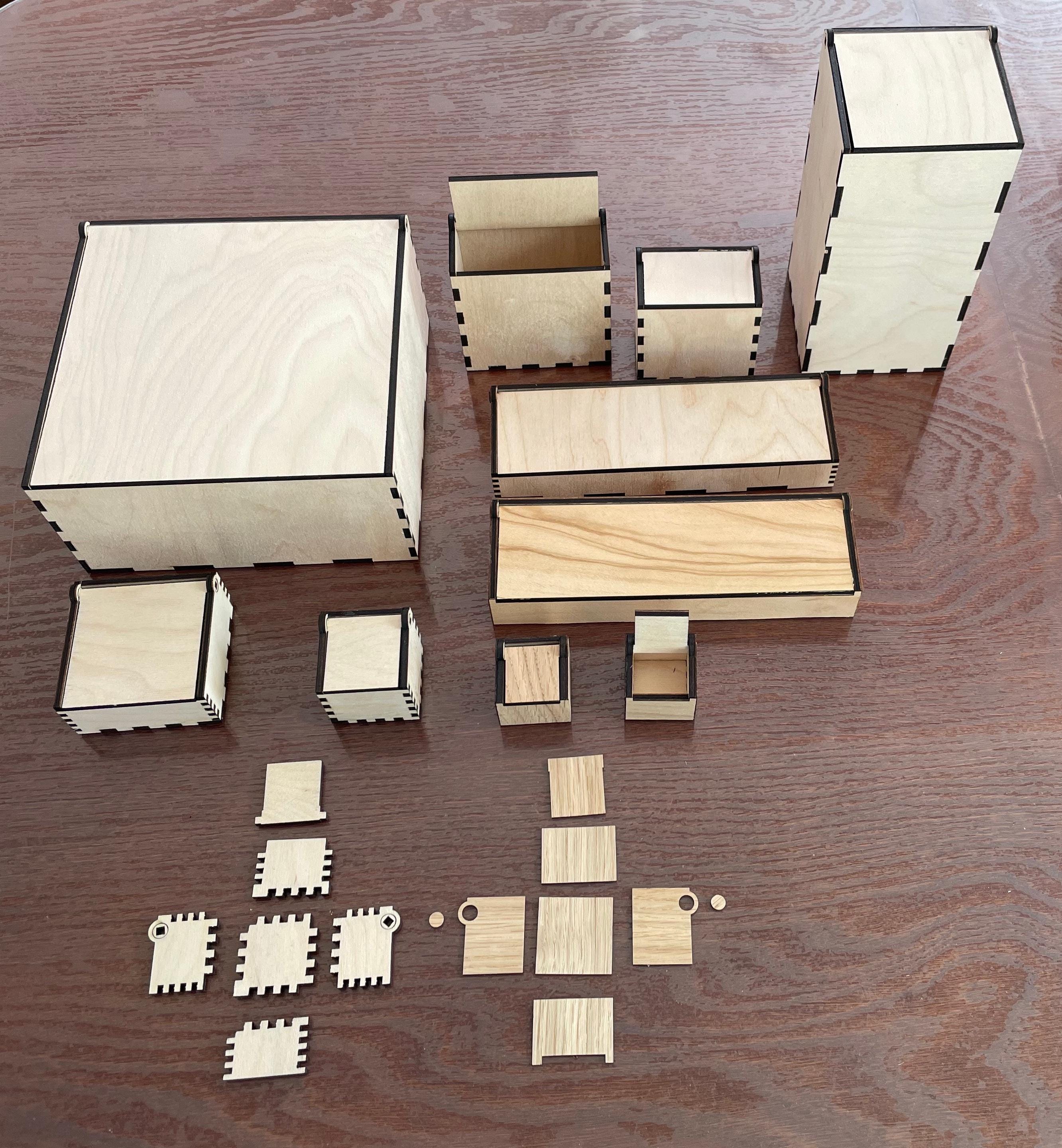 Laser Cut Box With Lid - Any Size SVG DXF - Etsy