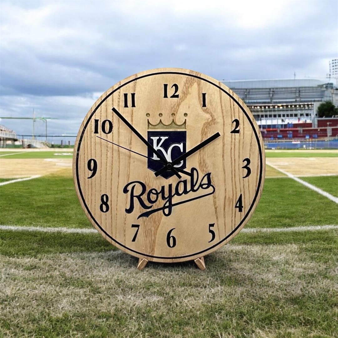 Kansas City Royals Wooden Clock - Etsy