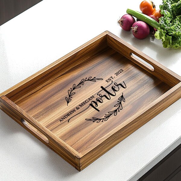 Serving Tray With Handles - Etsy