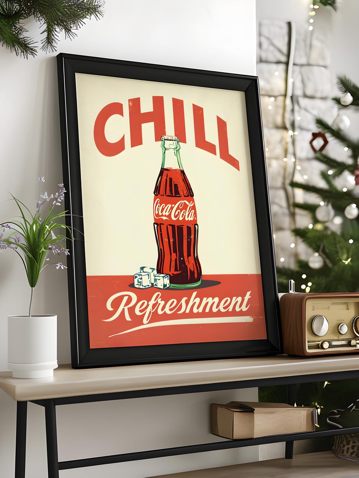 Vintage Coca-cola Can Poster Print, Vintage Poster Print, Rolled ...