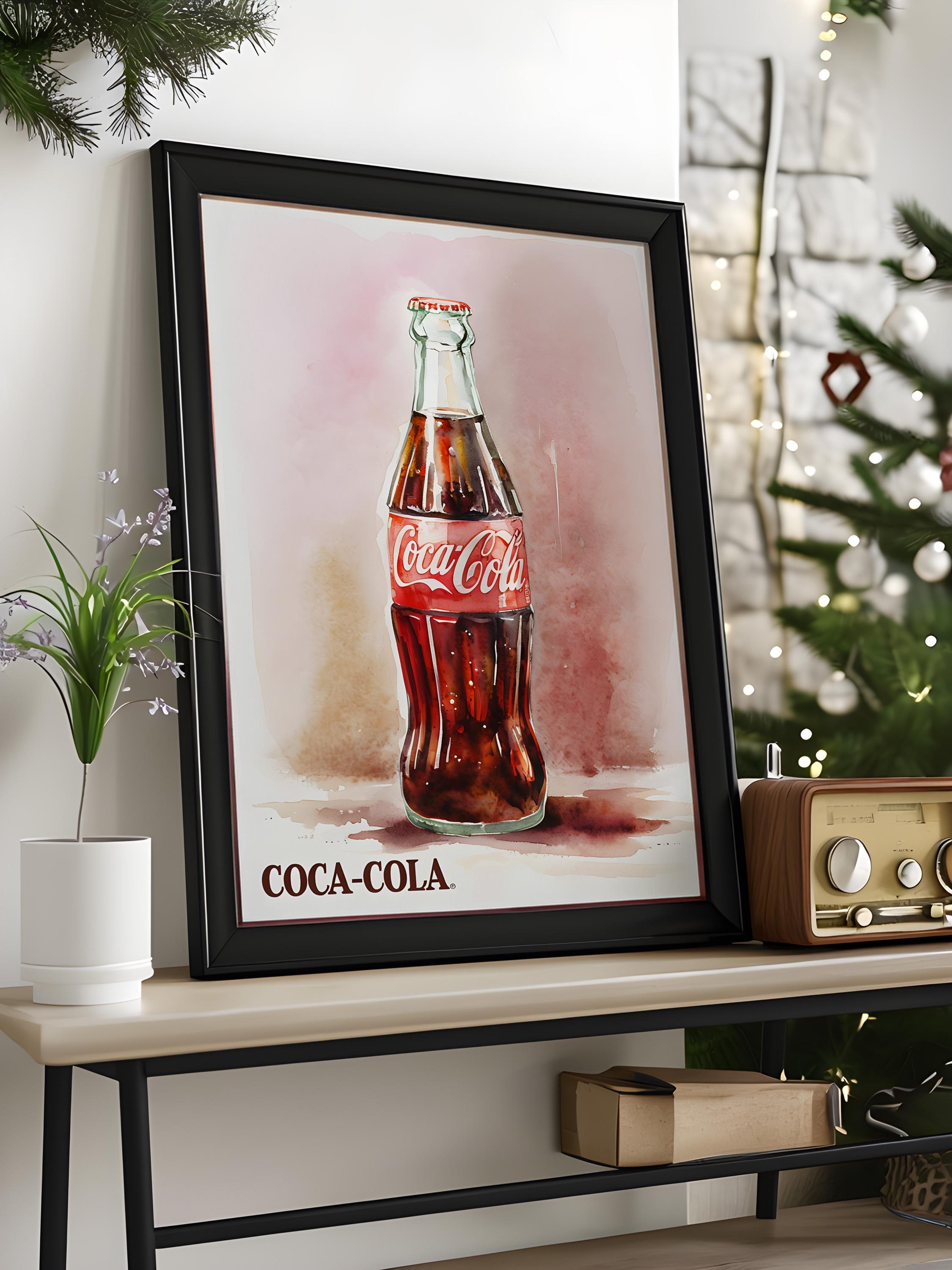 Vintage Coca-cola Can Digital Poster Print, Retro Coca-cola Poster ...