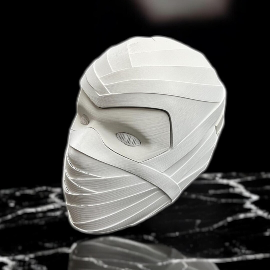 Moon Knight Mask STL File, Moon Knight Mask With Neckpiece STL, Moon ...