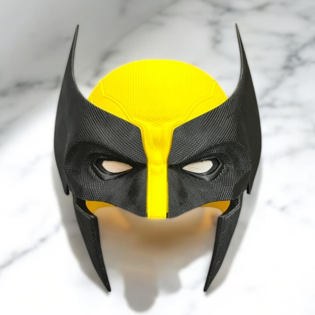 3D Wolverine Mask STL File, 3D Printed Wolverine Cowl Mask File ...
