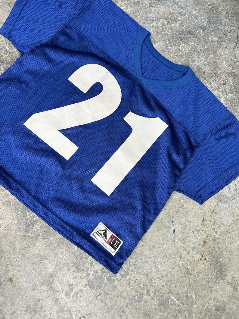 Vintage Mesh Cropped Football Jersey - Etsy