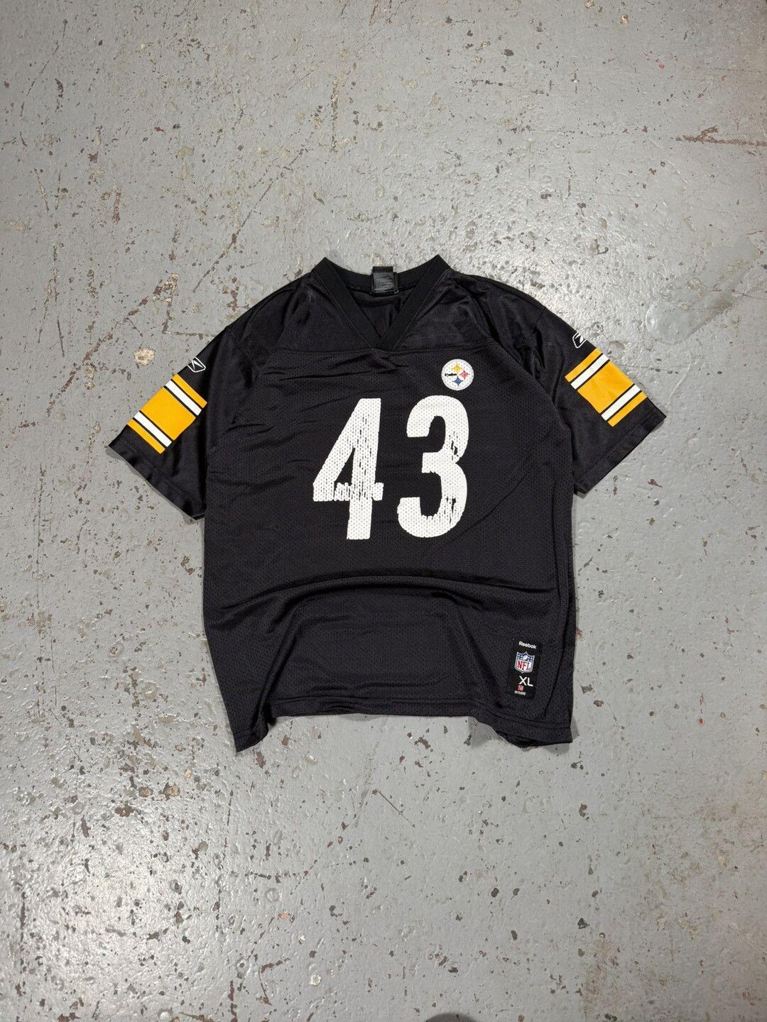 Vintage Mesh Steelers Jersey 43 Polamalu - Etsy