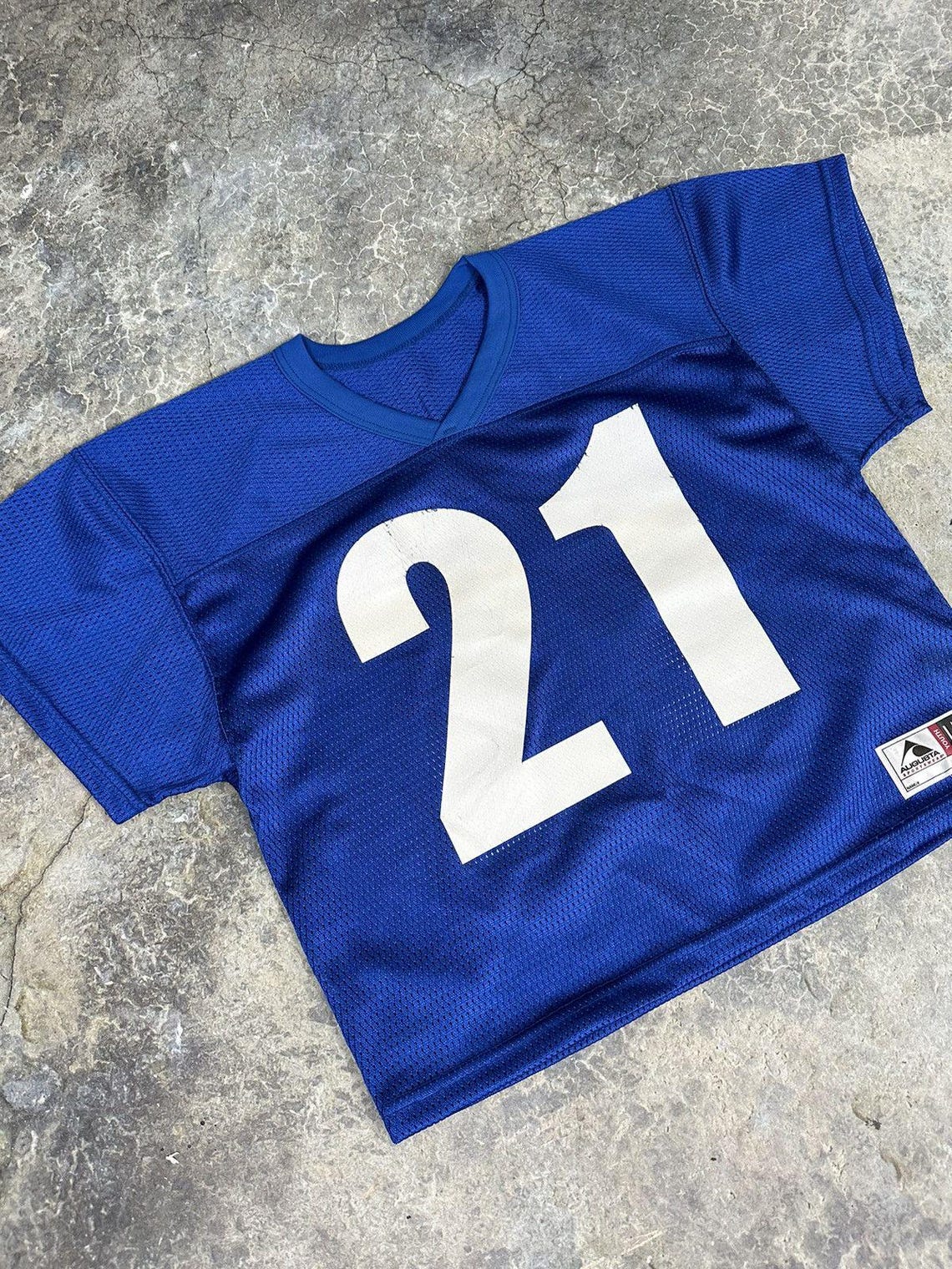 Vintage Mesh Cropped Football Jersey - Etsy