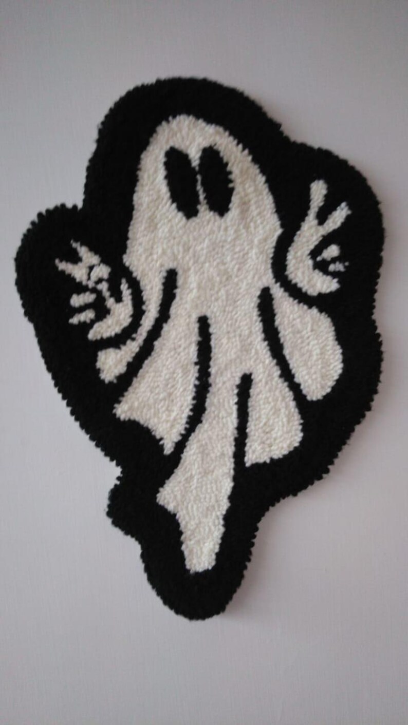 Mini Ghost (jini) Punch Needle Wall Hanging Measuring 25 X 40 Cm Adds ...