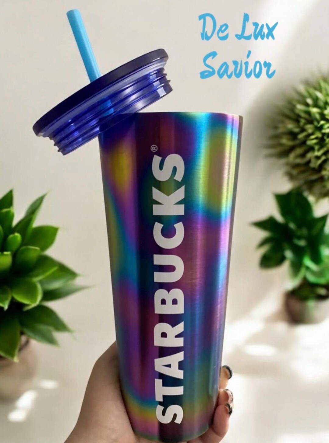Starbucks Oil Slick Stainless Steel Tumbler: Rainbow Tie Dye Venti Cup ...