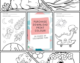 Get to Know Your Dinosaur Colouring Book for Toddlers Age 2 Fun ...