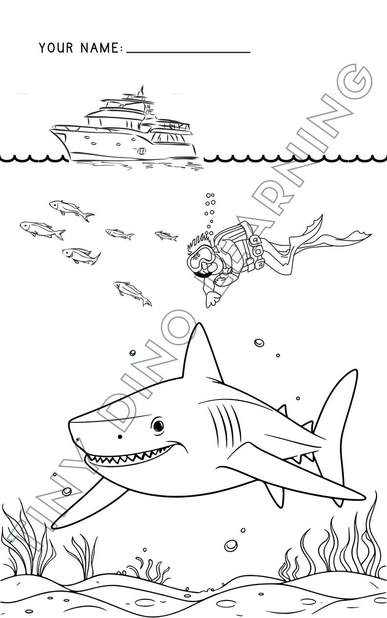 Under the Sea Colouring Book PRINTABLE - Etsy Canada
