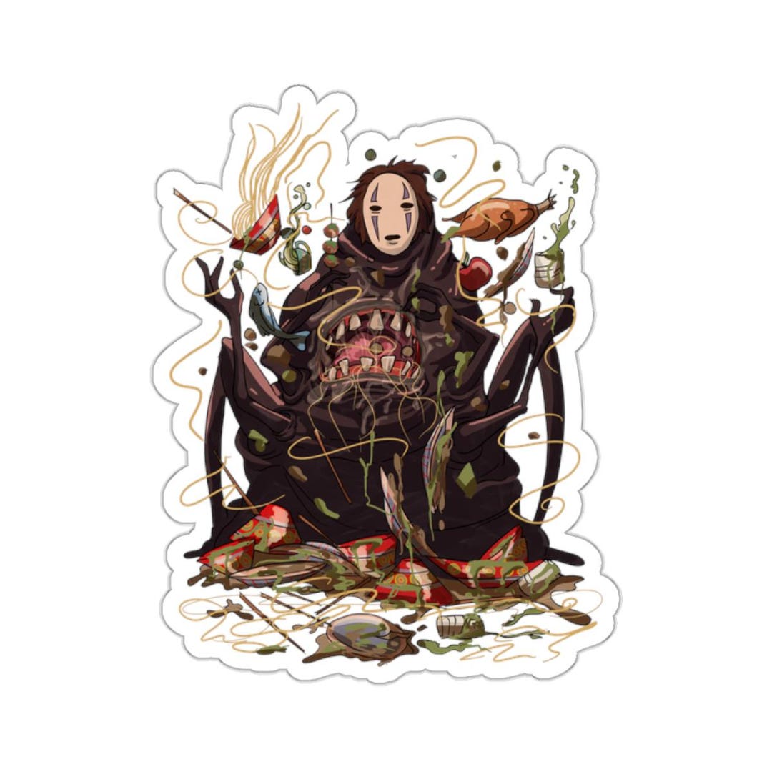 Spirit Away Kiss-cut Stickers, No Face Studio Ghibli Decal, Anime ...