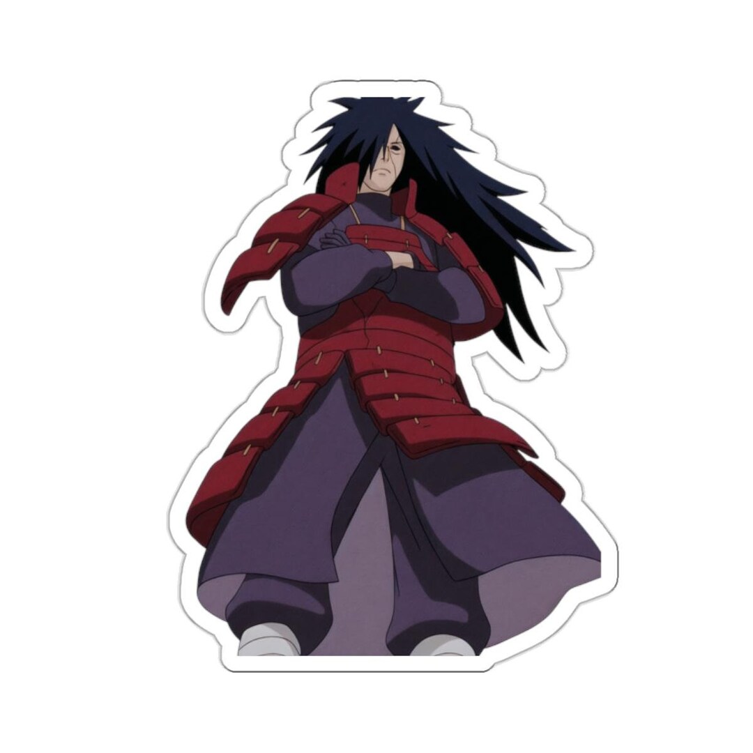 Anime Madara Uchiha Sticker, Naruto Manga Inspired Kiss-cut Sticker ...