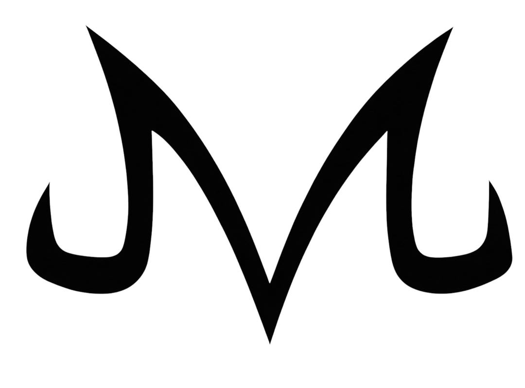 Majin Symbol Car Decal Vinyl, Dragon Ball Z Anime Sticker, DBZ Inspired ...