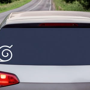 Anime Konoha Symbol Vinyl Decal, Naruto Manga Car Sticker, Laptop ...