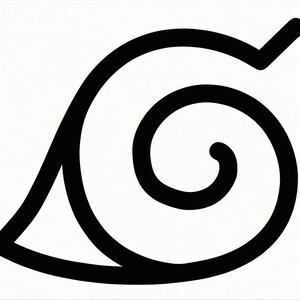 Anime Konoha Symbol Vinyl Decal, Naruto Manga Car Sticker, Laptop ...