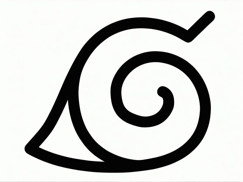 Anime Konoha Symbol Vinyl Decal, Naruto Manga Car Sticker, Laptop ...