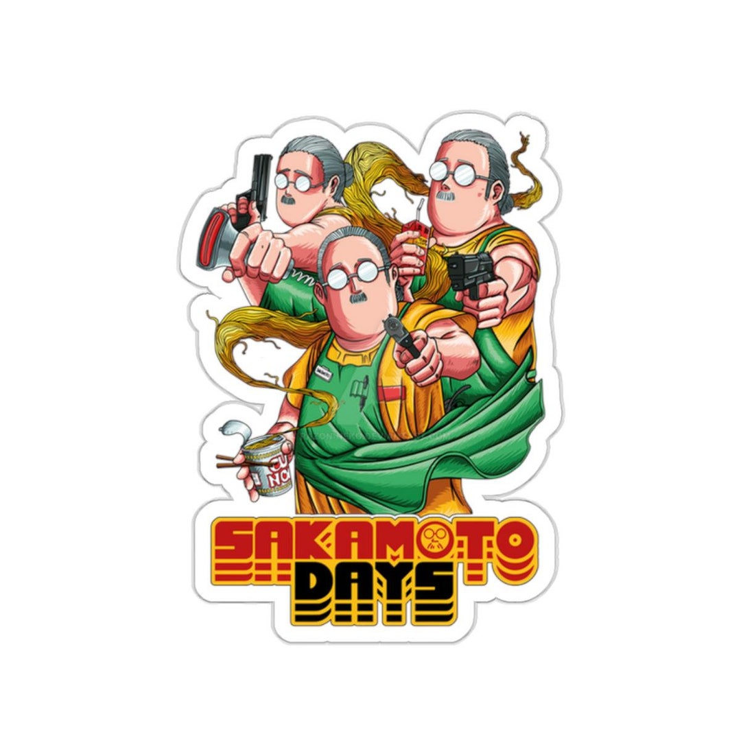 Sakamoto Days Anime Stickers, Mr Sakamoto Kiss-cut Stickers, Shonen ...