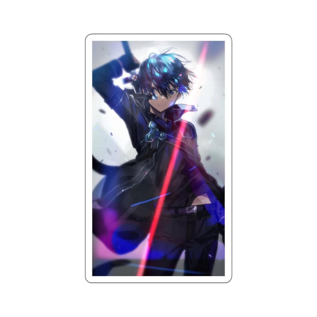Anime Kirito Kiss-cut Stickers, Sword Art Online Sticker Sheet, Laptop ...