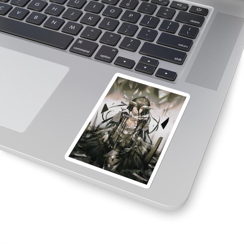 Anime Albedo Ainz Ooal Gown Sticker, Overlord Japanese Art Manga Kiss ...