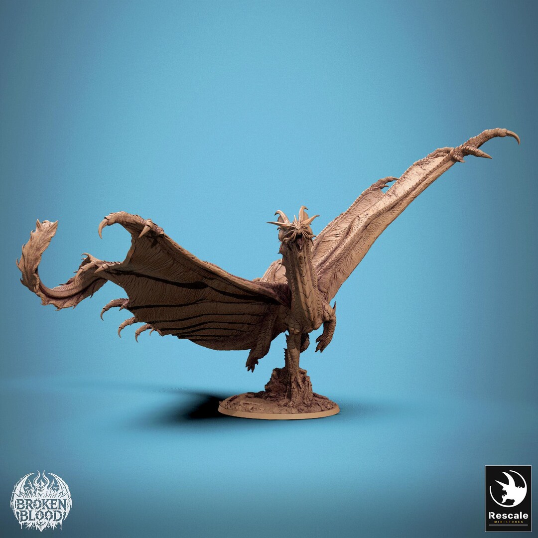 Legendary Golden Dragon Figurines Multiple Versions Unpainted High ...